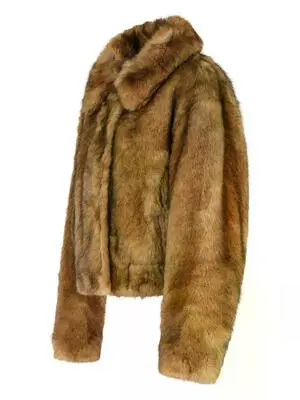 STAND STUDIO Lena Faux-fur Jacket - Brown