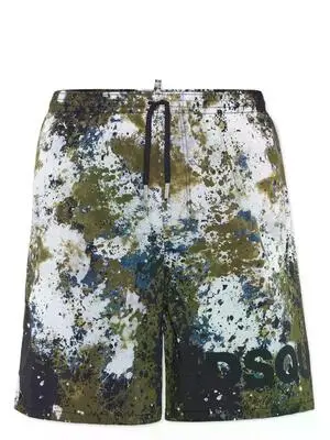 Dsquared2 Camouflage Swim Shorts - Green