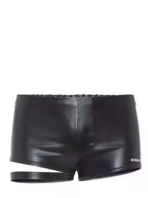 Dsquared2 Faux-leather Swim Trunks - Black