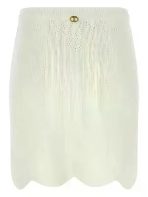 TWINSET Pointelle-detail Mini Skirt