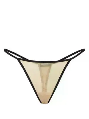 Dsquared2 Semi-sheer Thong - Neutrals