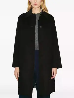 Tory Burch Jacquard Monogram Wool Coat