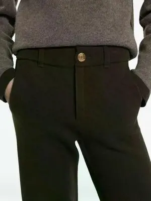 BARRIE Buttoned Trousers - Brown