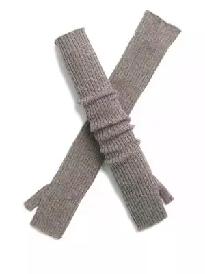 BARRIE Cashmere Fingerless Gloves - Grey