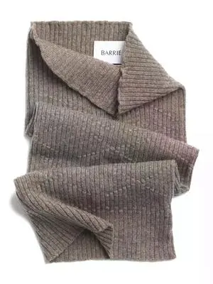 BARRIE Ribbed Cashmere Snood - Brown