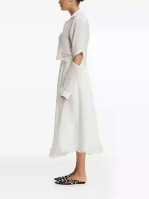 PNK Lace Trim Linen Skirt