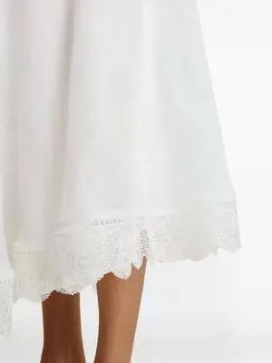 PNK Lace Trim Linen Skirt