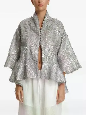 PNK Sequin Ruffled Top
