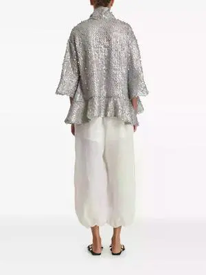 PNK Sequin Ruffled Top