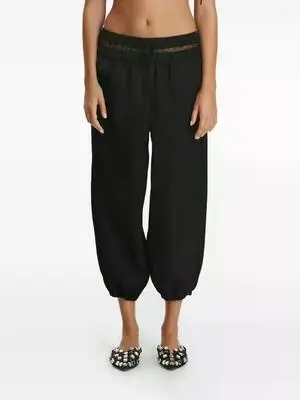 PNK Lace Trim Drawstring Trousers