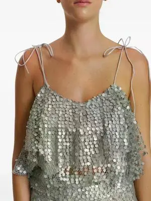 PNK Sequin Ruffled Top