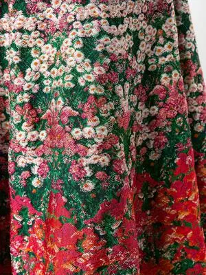 Alexander McQueen Floral Print Midi Skirt