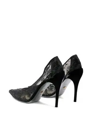 GENNY Crystal-embellished Pointed Pumps