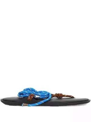 Flowze Rope Detail Flat Sandals - Blue