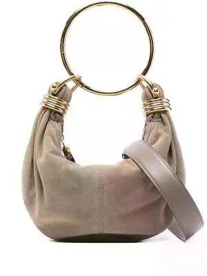Chloé Suede Tote Bag With Ring Handle
