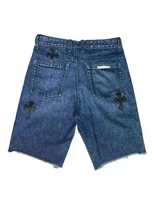 Chrome Hearts Patch-detail Denim Shorts