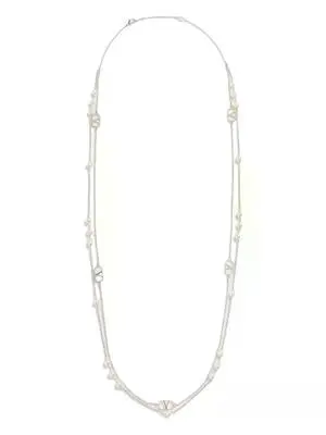 Valentino Garavani Vlogo Signature Metal Necklace - Silver