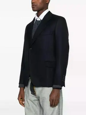 MAISON MARGIELA Single-breasted Blazer - Blue