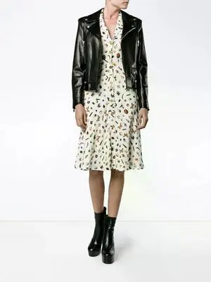 Alexander McQueen Obsession Print Shirt Dress
