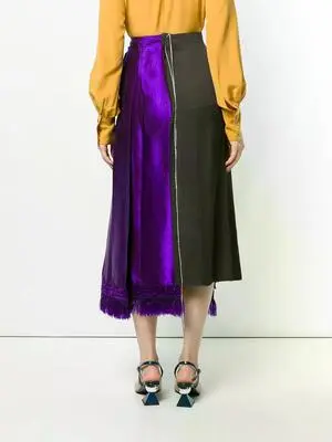 Marni Asymmetric Wrap Front Maxi Skirt