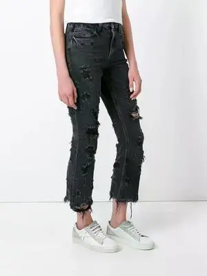 Alexander Wang Distressed Cropped Jeans