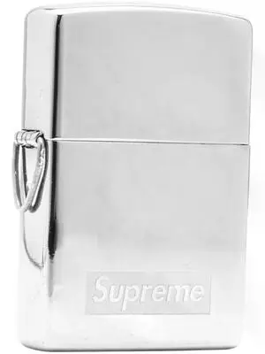 Supreme X Zippo Box Logo Lighter - Silver