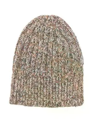 SONG FOR THE MUTE Mélange-effect Ribbed Beanie