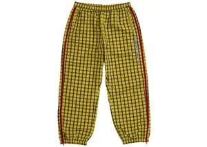 Supreme Plaid Warm Up Pant - Yellow