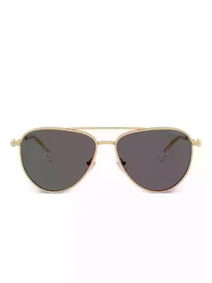 SWAROVSKI Textured-metal Aviator Sunglasses
