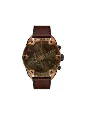 DIESEL® 49mm Chronograph Watch - Brown