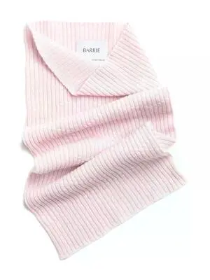 BARRIE Ribbed Cashmere Snood - Pink