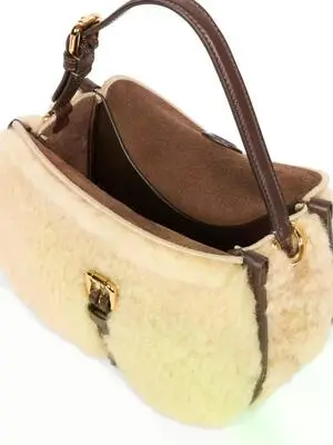 Etro Shearling Cross Body Bag - Neutrals