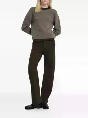 BARRIE Buttoned Cashmere-blend Trousers