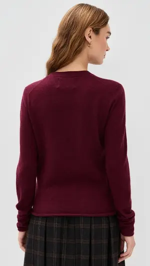 Lingua Franca Embroidered Cashmere Sweater