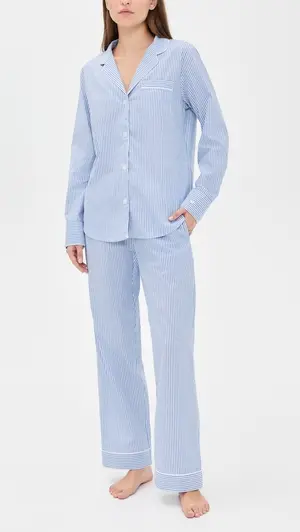 PETITE PLUME French Seersucker Pajama Set
