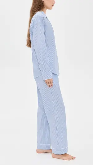 PETITE PLUME French Seersucker Pajama Set