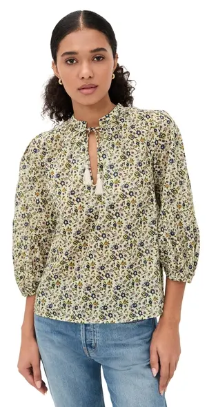 CLEOBELLA Floral Print Blouse
