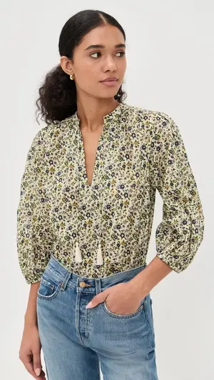 CLEOBELLA Floral Print Blouse