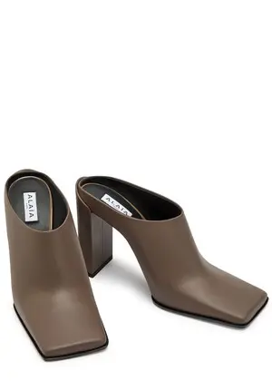 Alaïa 90 Leather Mules