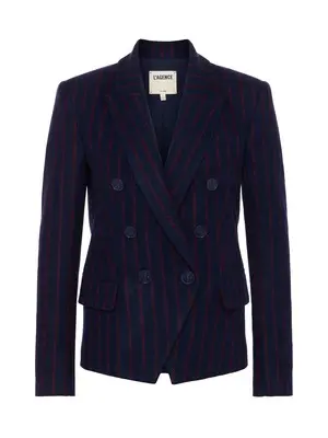 L'Agence Kenzie Pinstriped Blazer