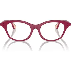 Burberry 47mm Square Optical Glasses - Dark Pink/demo Lens