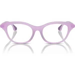 Burberry 47mm Square Optical Glasses - Lilac/demo Lens