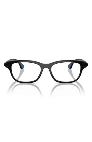 Burberry 49mm Rectangular Eyeglasses - Black/demo Lens