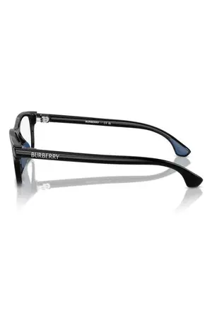 Burberry 49mm Rectangular Eyeglasses - Black/demo Lens