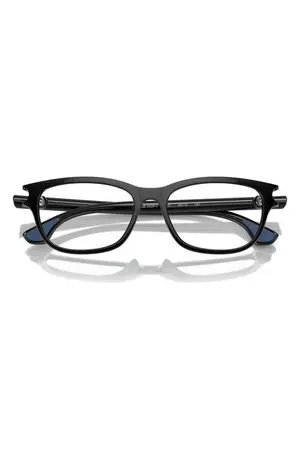 Burberry 49mm Rectangular Eyeglasses - Black/demo Lens