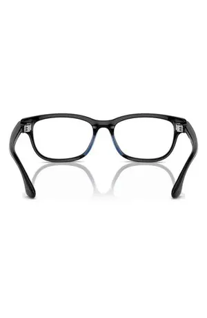 Burberry 49mm Rectangular Eyeglasses - Black/demo Lens