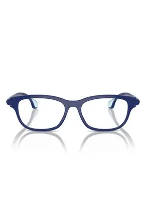 Burberry 49mm Rectangular Eyeglasses - Blue/demo Lens