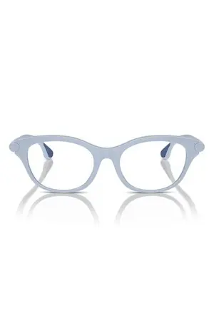 Burberry 45mm Square Optical Eyeglasses - Light Blue/demo Lens