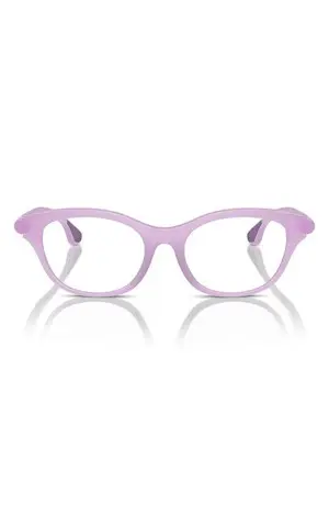 Burberry 45mm Square Optical Eyeglasses - Lilac/demo Lens