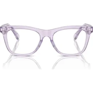 Burberry 47mm Square Optical Glasses - Lilac/demo Lens
